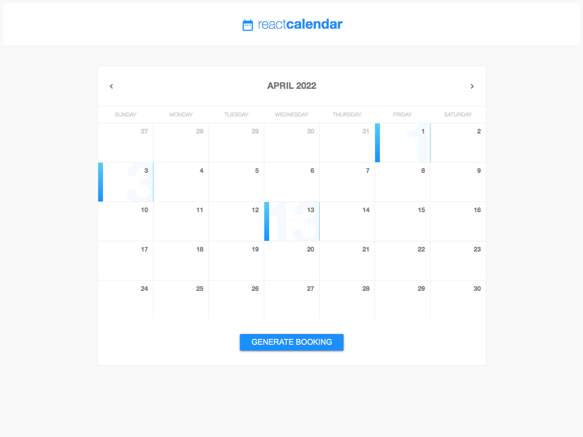 Calendar Widgets From CodePen Calendar Tricks